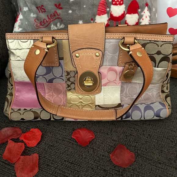 Coach | Bags | Coach Patch Work Limited Edition Lovely Colors | Poshmark